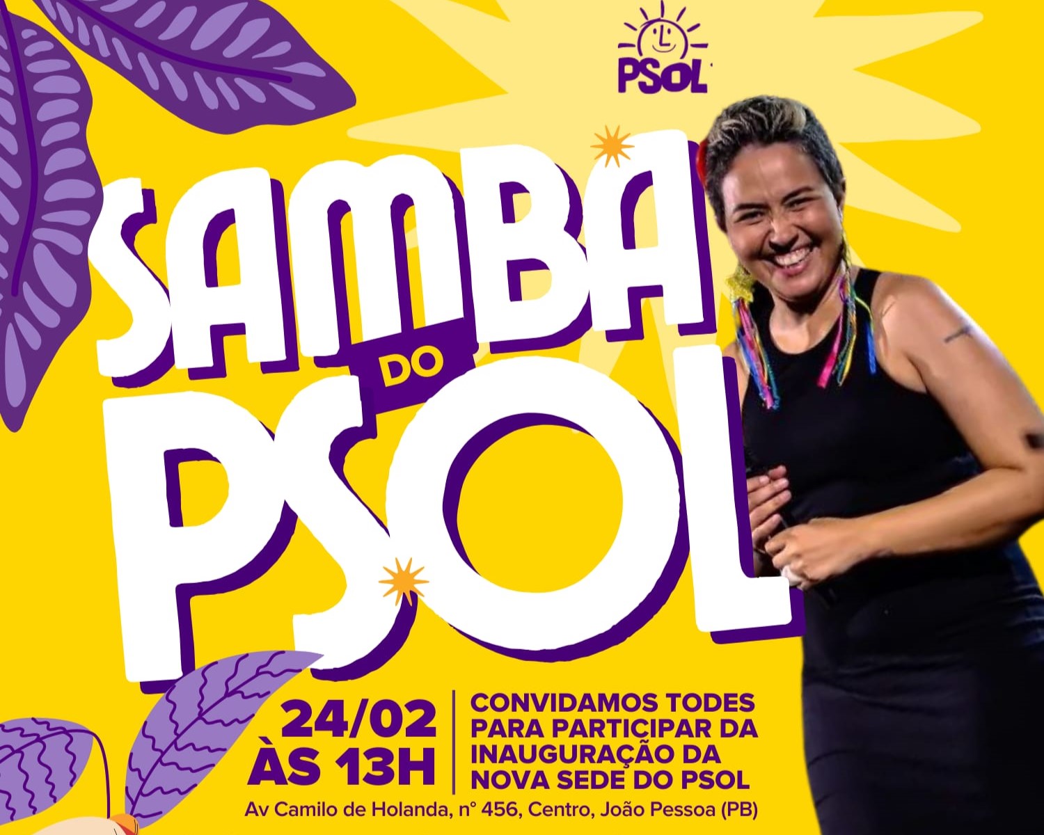 PSOL inaugura nova sede em João Pessoa com show de Polyana Resende ...